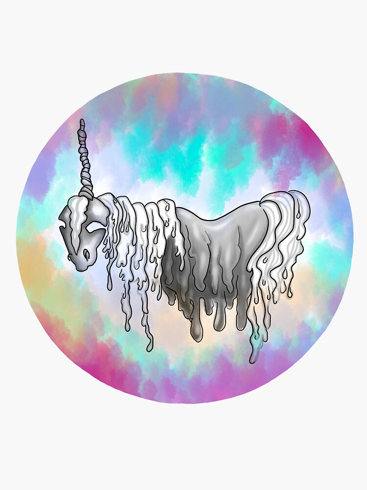 "Trippy Hippy Unicorn " Sticker for Sale by JSummersDesigns | Redbubble