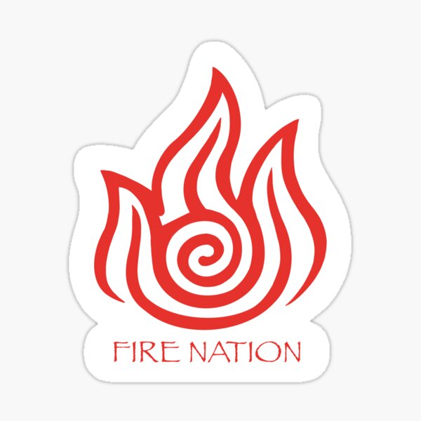 "Fire Bending Symbol" Sticker for Sale by RHallucinations | Redbubble