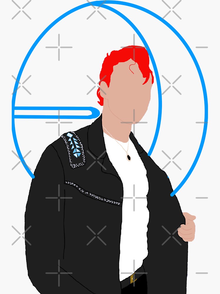 "Ashton Irwin CALM Symbol Drawing" Sticker for Sale by AfterglowArt ...