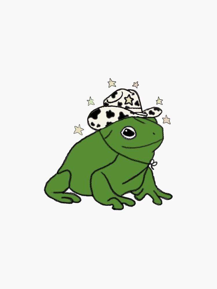 "Cowboy Frog" Sticker by giaxxa | Redbubble