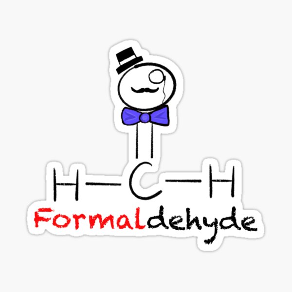 "Fancy Formaldehyde " Sticker for Sale by Cornstalk | Redbubble