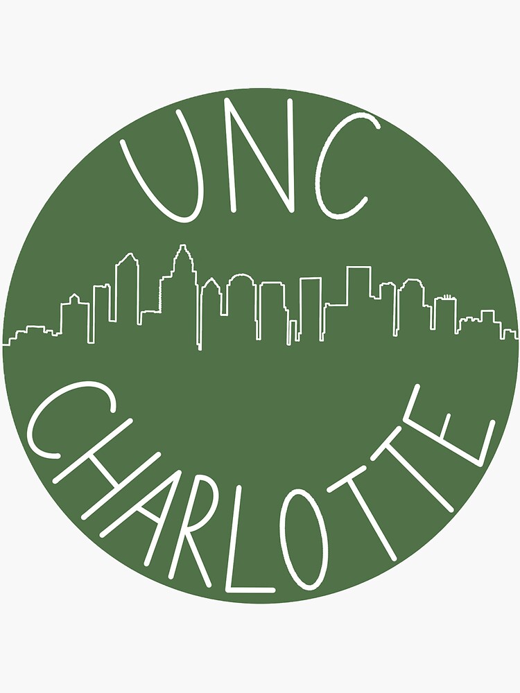 "Charlotte Skyline/UNC Charlotte Design" Sticker for Sale by sydmckidd ...