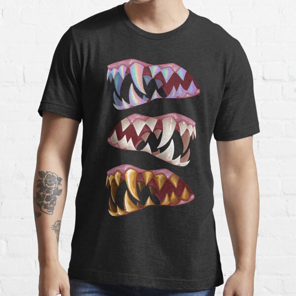 "Fangs" T-shirt for Sale by wingedwolf94 | Redbubble | teeth t-shirts ...