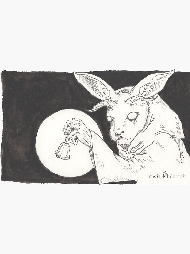 "Doom Rabbit" Sticker by rachelclaireart | Redbubble