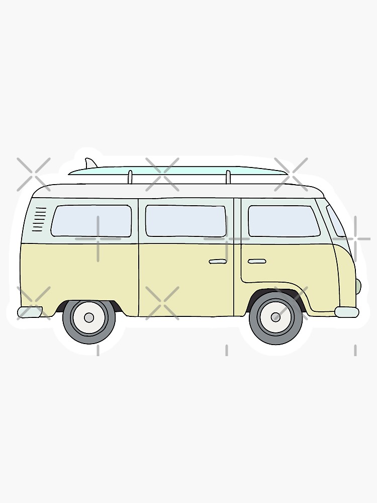 "VSCO Van Car" Sticker for Sale by bohoblush | Redbubble