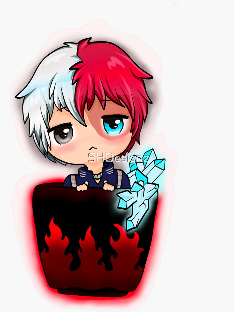 "Todoroki Chibi - Boku no Hero Acadamia" Sticker for Sale by SHDesignz ...