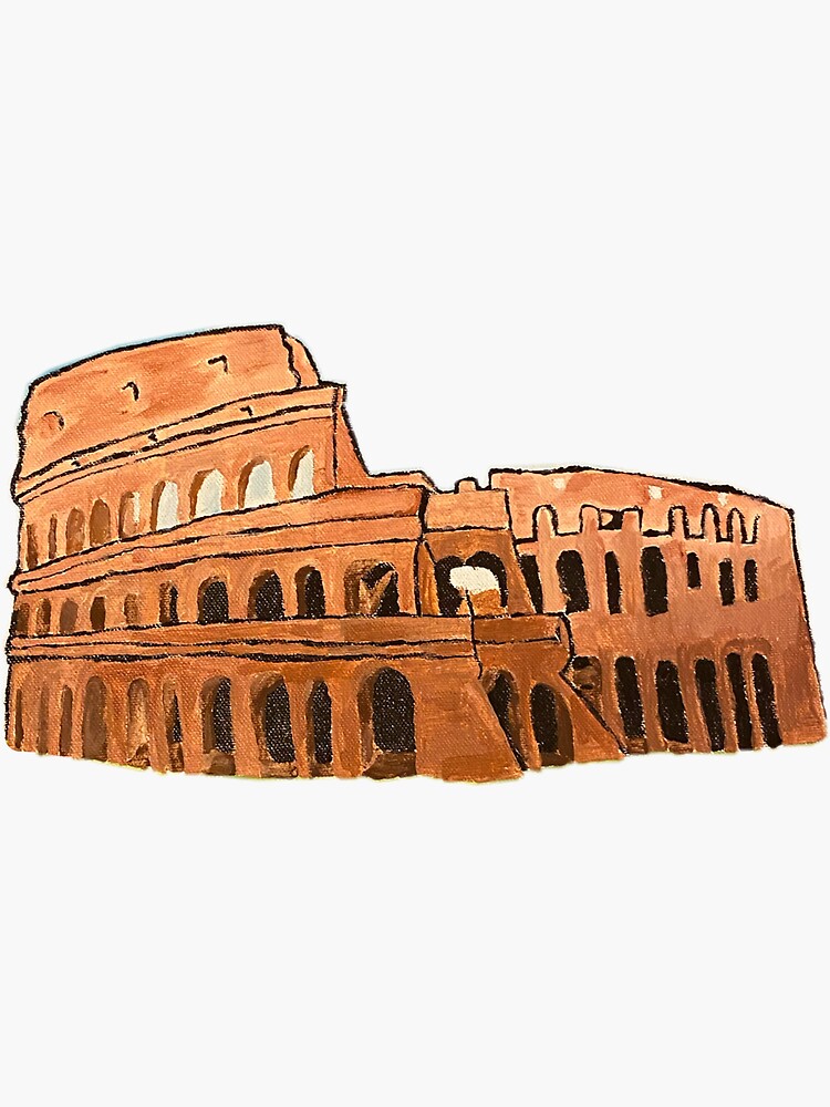 "Colosseum" Sticker for Sale by kimgriffin | Redbubble