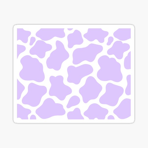 "Purple Cow Print" Sticker by AmandazDesigns | Redbubble