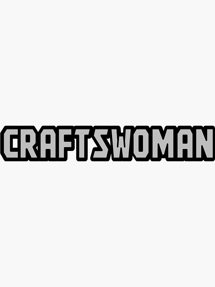 "Craftswoman Logo " Sticker by allylittleton | Redbubble