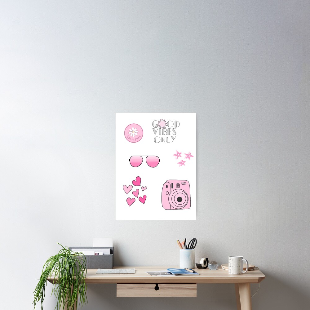 "Pink aesthetic pack " Poster by Amy-elise | Redbubble