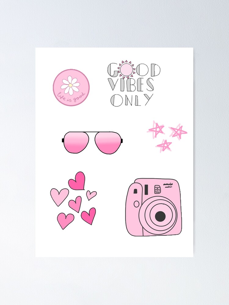 "Pink aesthetic pack " Poster by Amy-elise | Redbubble