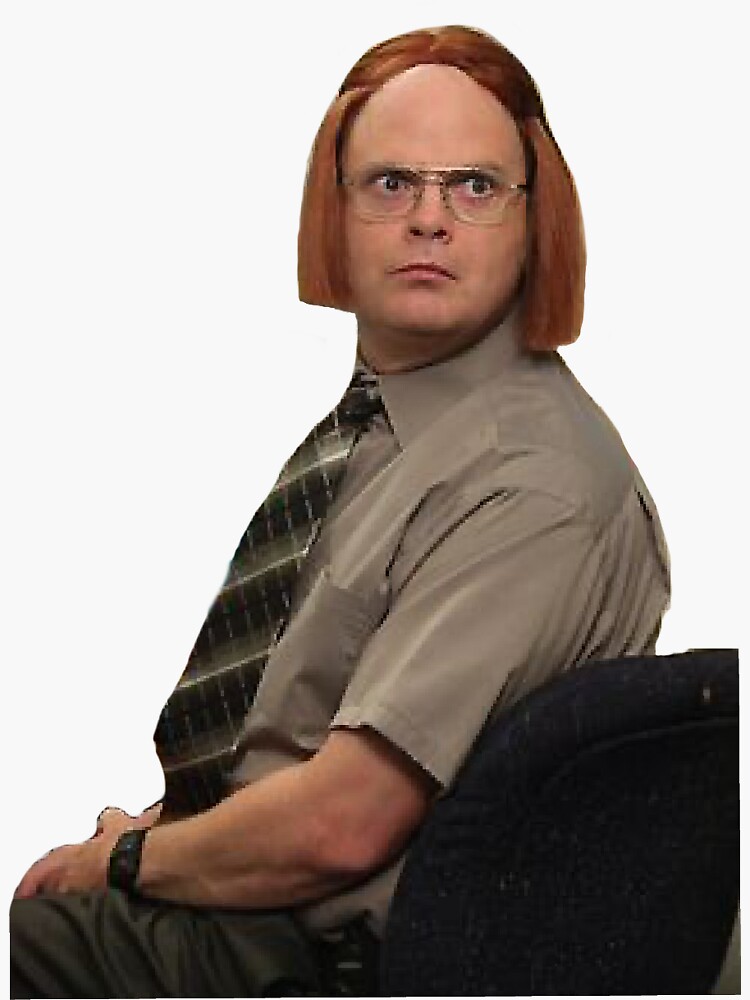 "funny dwight the office meme" Sticker for Sale by clairecreate | Redbubble