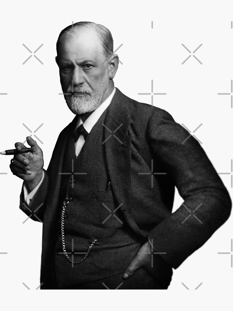 "Sigmund Freud Rare Retouched Portrait i" Sticker for Sale by ...