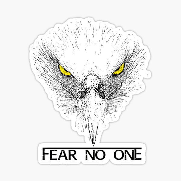 "Fear no one" Sticker for Sale by hadi14ua | Redbubble