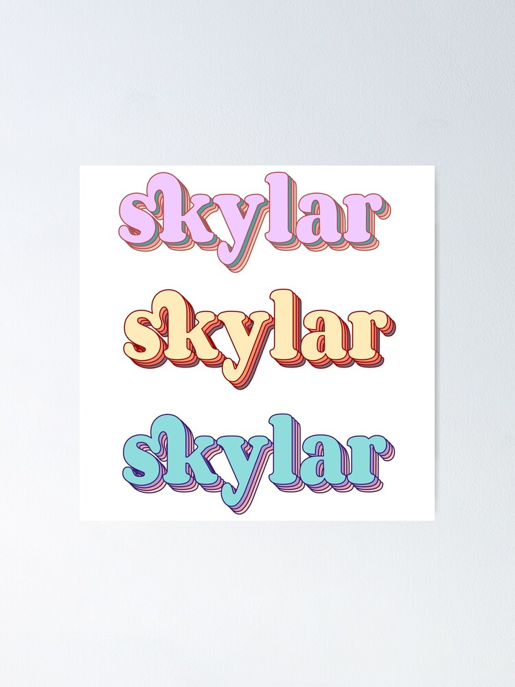 "Skylar Word Art" Poster for Sale by Arexus | Redbubble