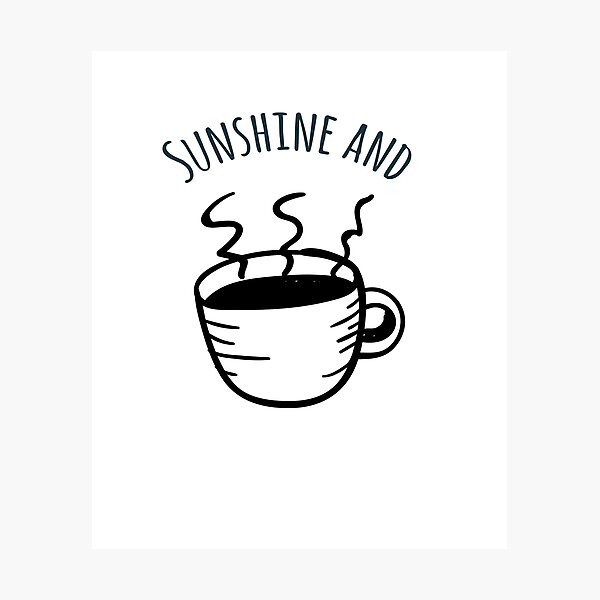 Lámina fotográfica «Sol y café: lindo sol y café gráficos» de mrrach ...