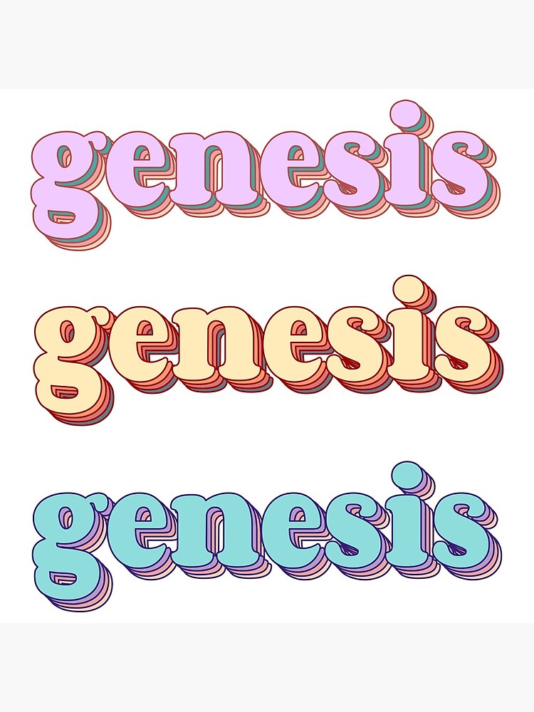 "Genesis Word Art" Poster by Arexus | Redbubble