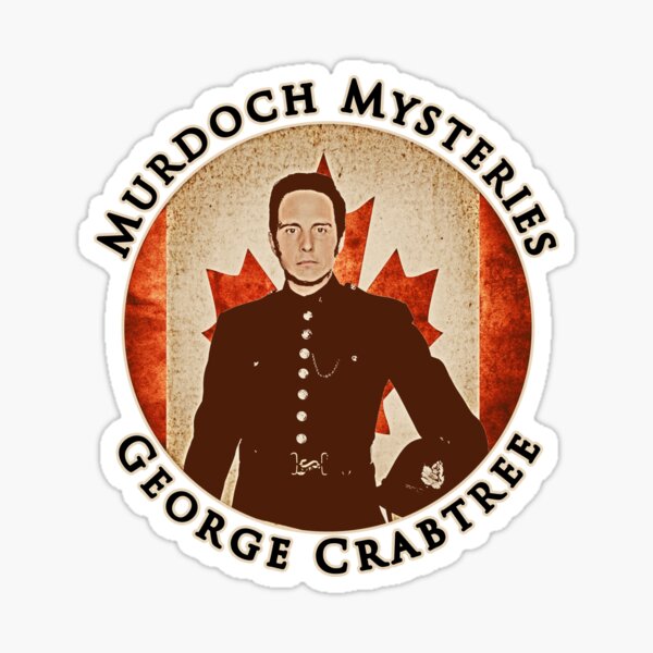 "Murdoch Mysteries George Crabtree with Vintage Effect" Sticker by art ...