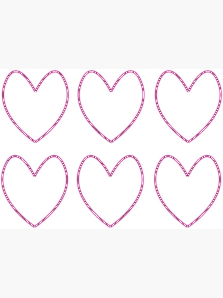 "Neon Pink Hearts Sticker Pack Pattern" Poster for Sale by ...