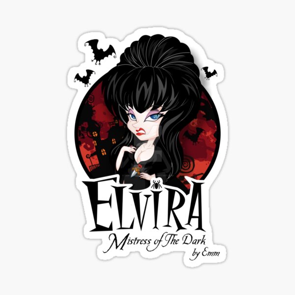"Elvira" Sticker by mccools88 | Redbubble
