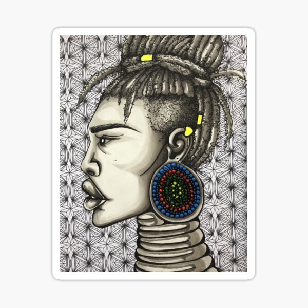 "Zulu" Sticker for Sale by ColoredAfros | Redbubble