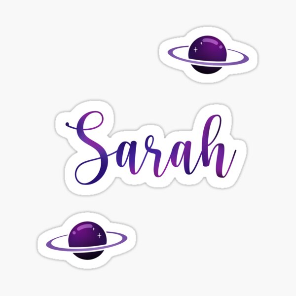 "(DM BEFORE ORDERING) CUSTOMISABLE Galaxy themed Sarah sticker (+ xtra ...