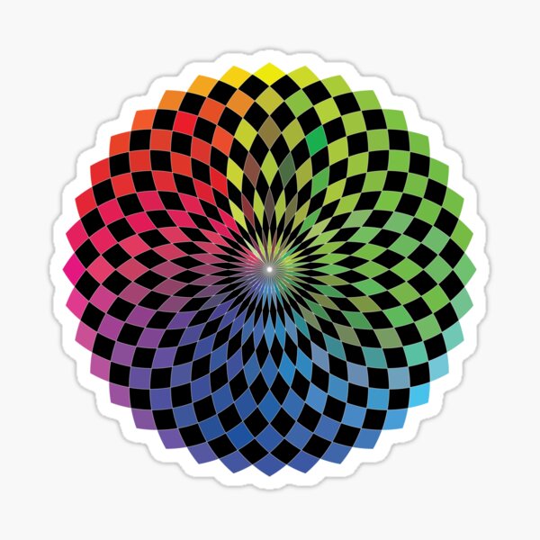 "Geometric Design - Color Spectrum Difference" Sticker for Sale by ...