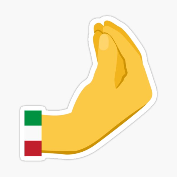 "Italian Hand" Sticker for Sale by TopDawgDesigns | Redbubble