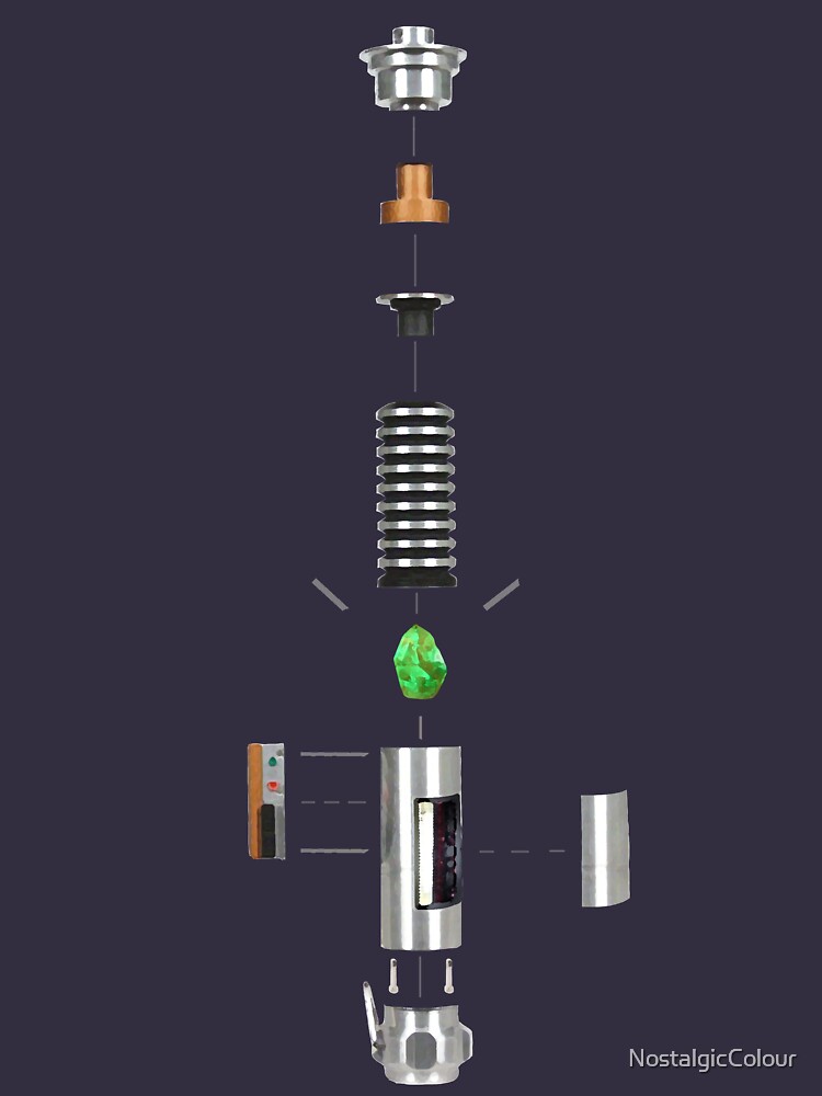 "Lightsaber Cross-section" T-shirt for Sale by NostalgicColour ...