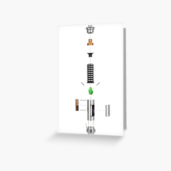 "Lightsaber Cross-section" Greeting Card for Sale by NostalgicColour ...