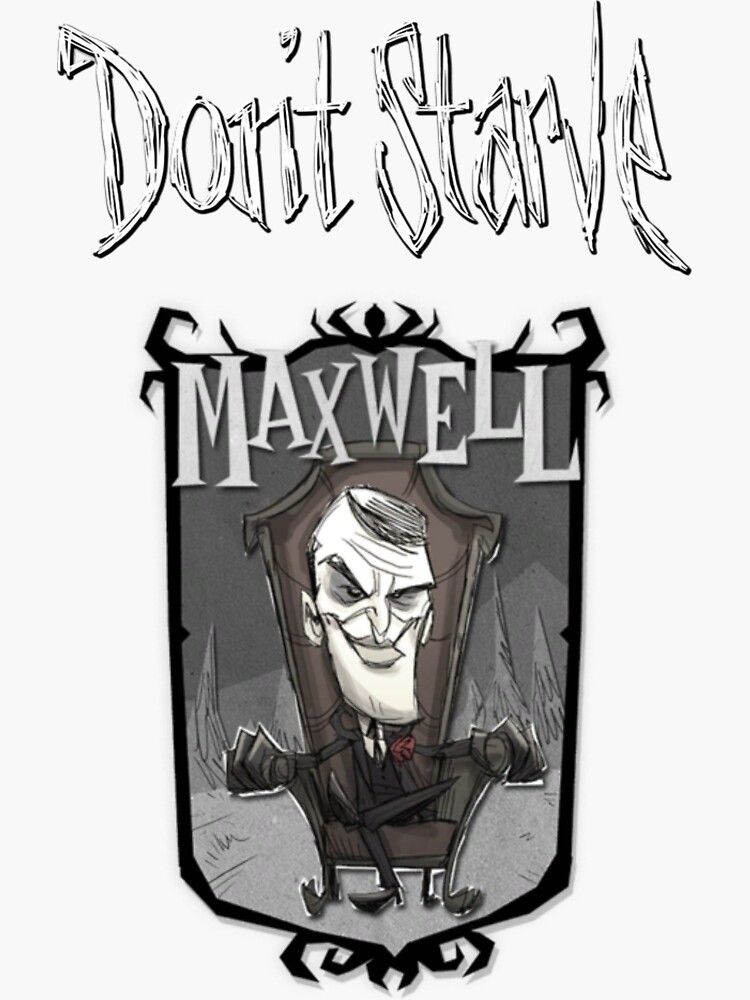"Don't Starve Maxwell Fan Art" Sticker by ulitau | Redbubble