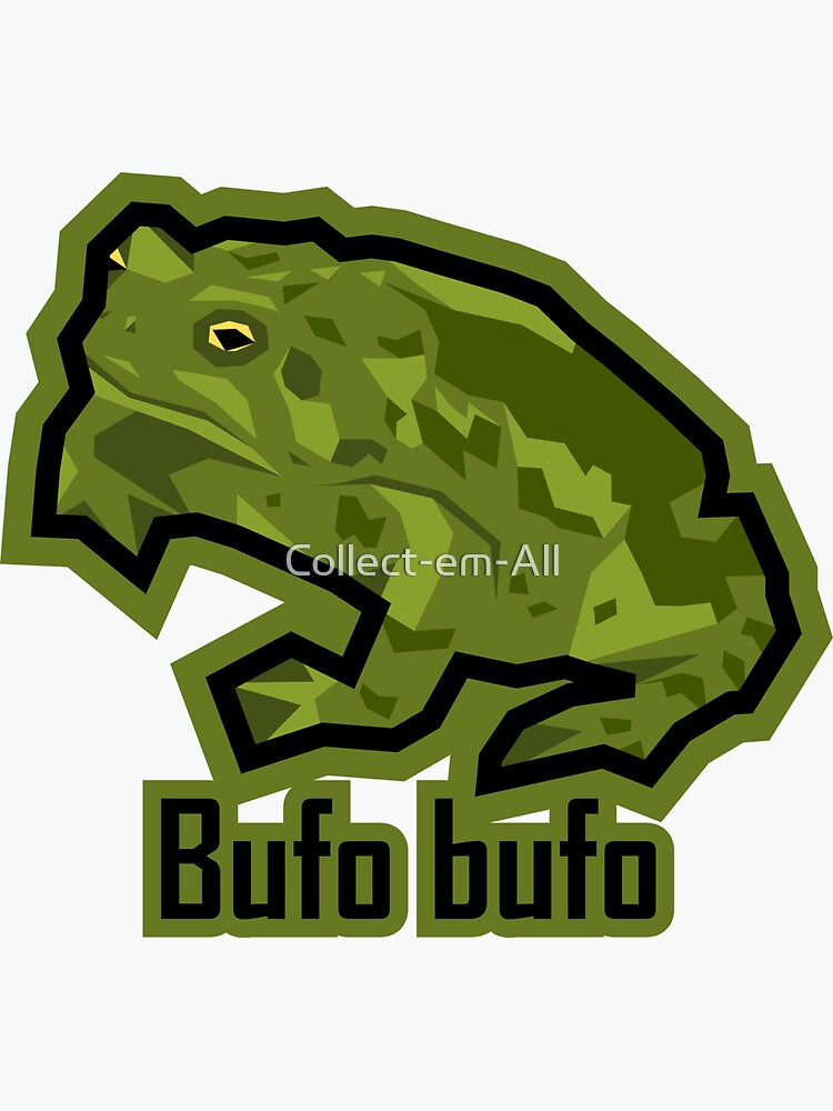 "Bufo bufo" Sticker for Sale by Collect-em-All | Redbubble