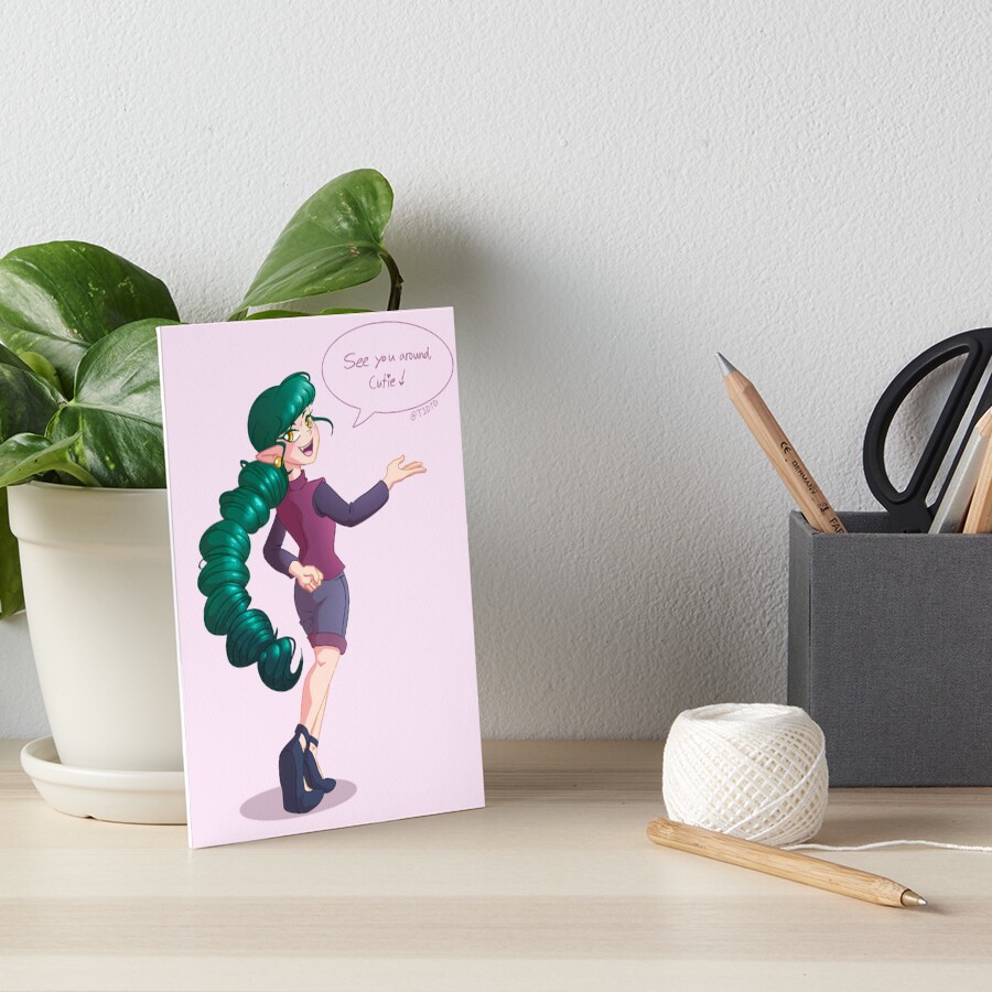 ""See You Around Cutie"" Art Board Print for Sale by Osanoblu | Redbubble