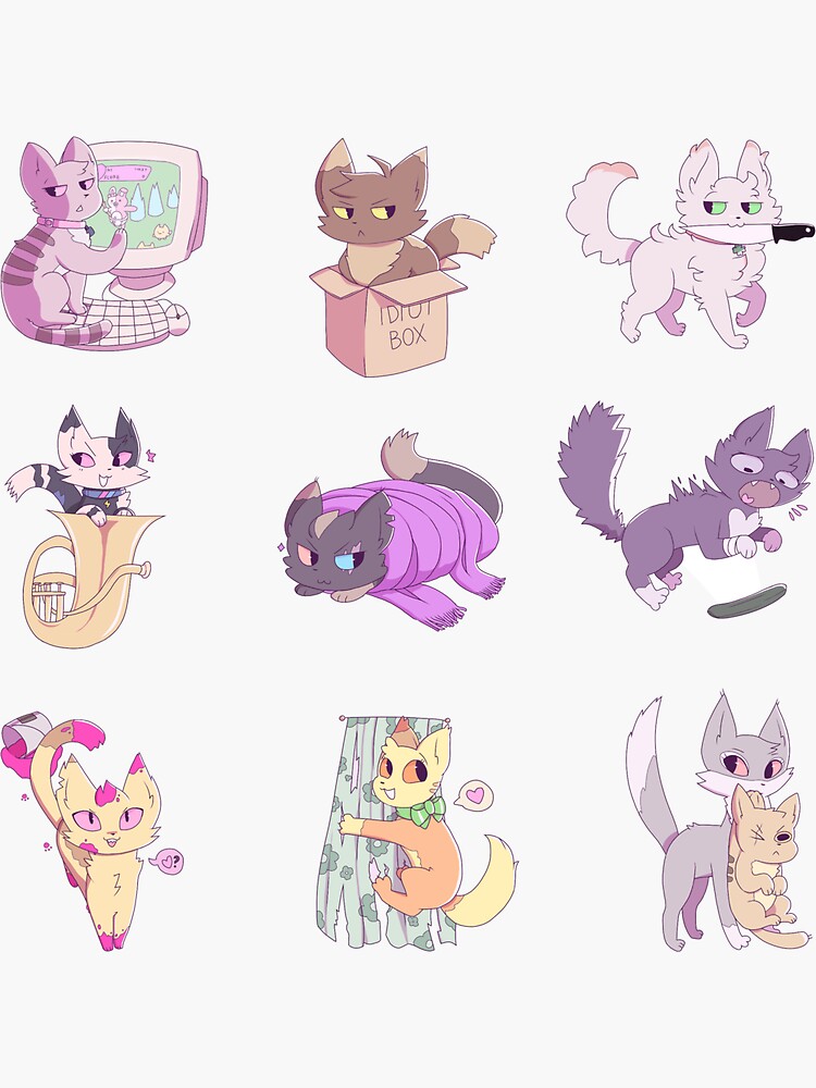 "sdr2 cats" Sticker for Sale by Triggernometry | Redbubble