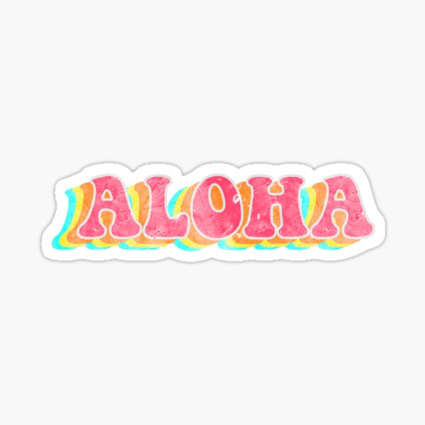 "Aloha sticker" Sticker by kekai-stickers | Redbubble
