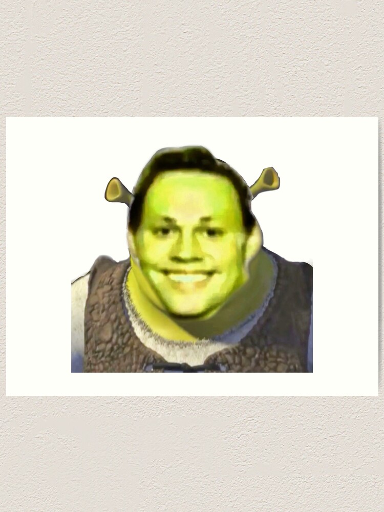 "Noah Neck Shrek" Art Print for Sale by tiktokmemeshop | Redbubble