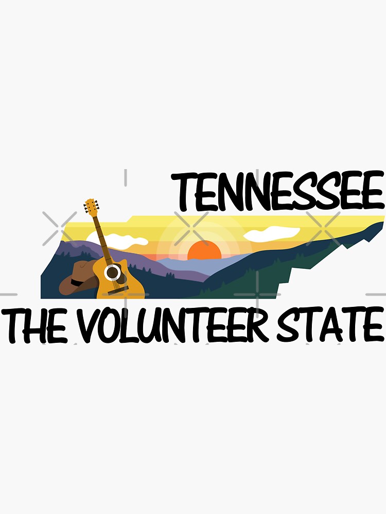 "Tennessee - The Volunteer State - Bumper Sticker" Sticker by d1mology ...