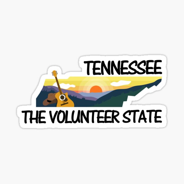 "Tennessee - The Volunteer State - Bumper Sticker" Sticker by d1mology ...