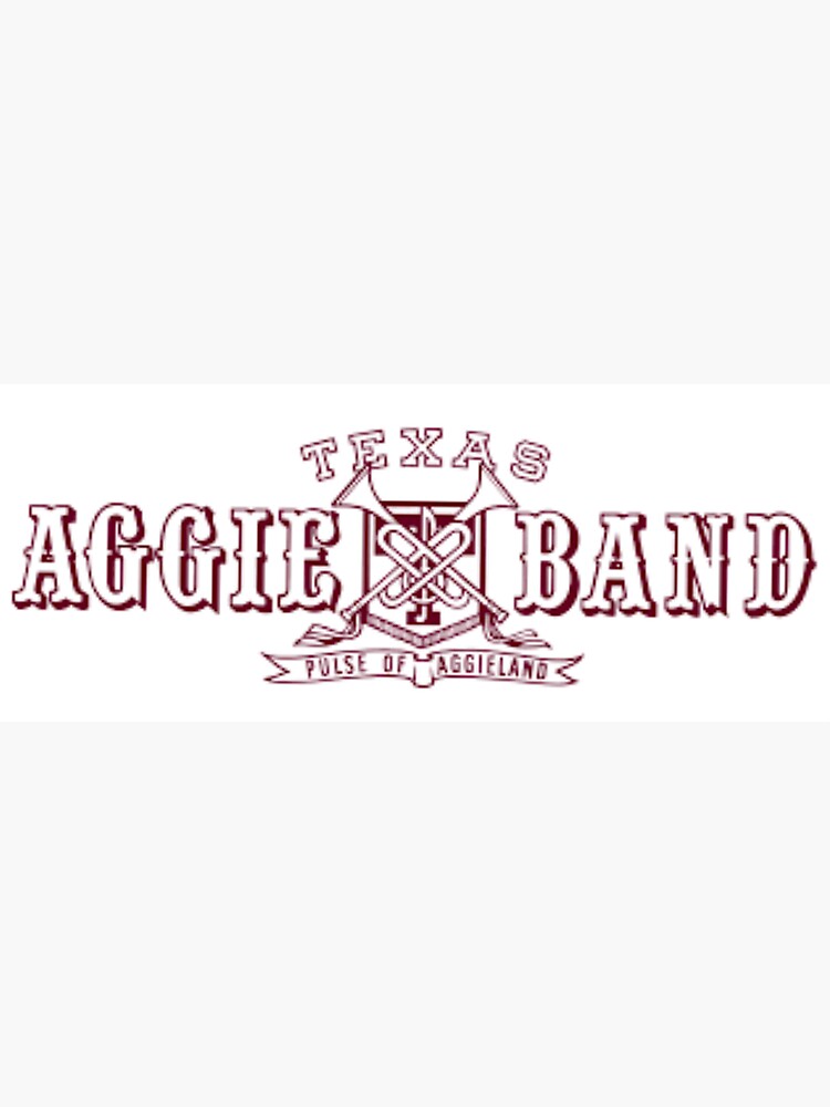 "Aggie Band ~ pulse of aggieland" Sticker for Sale by DigitallyJen ...