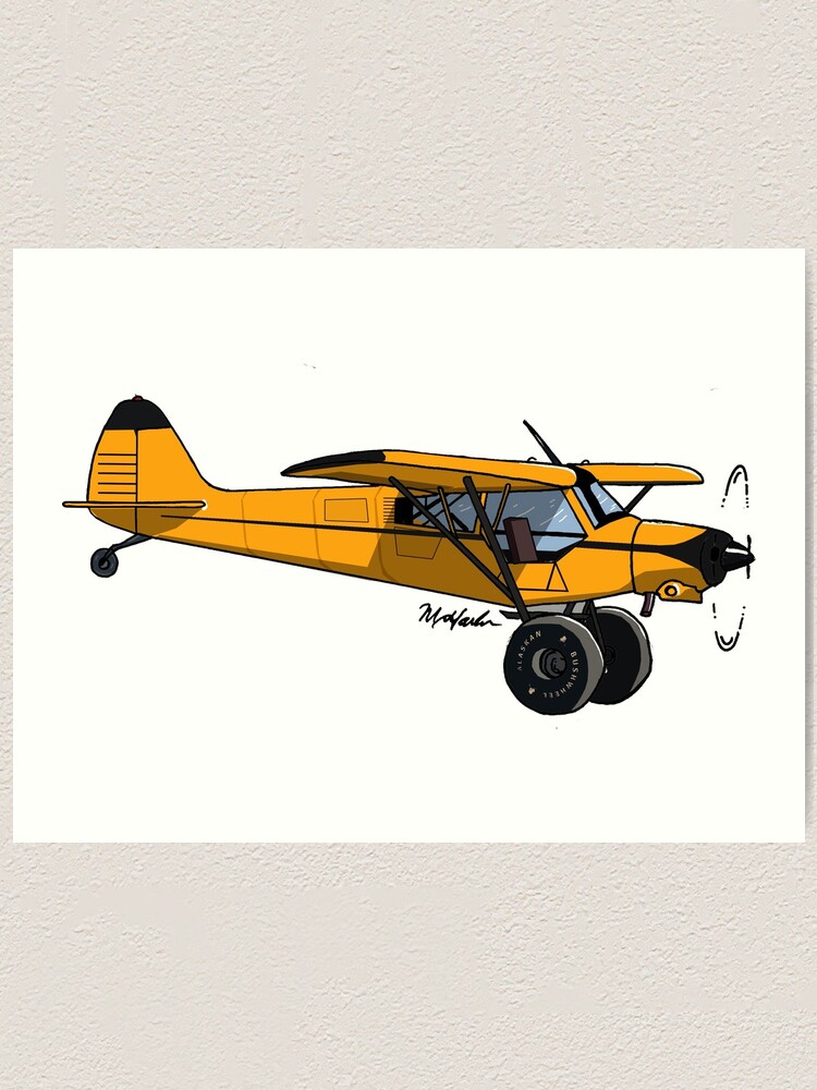 "Yellow Super Cub" Art Print for Sale by Statepallets | Redbubble