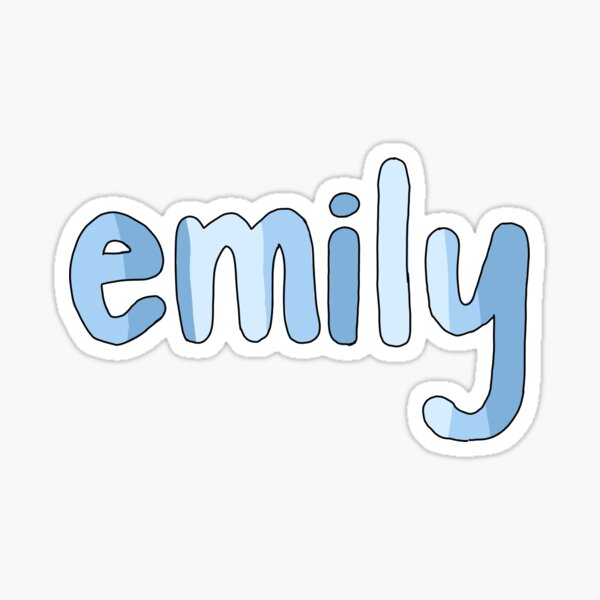 "Custom Emily" Sticker for Sale by alladoodle | Redbubble