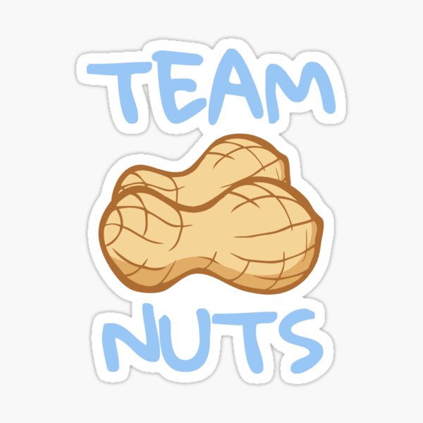 Pegatina «Baby Shower Team Nuts Team Blue Boy Revelación de género» de ...