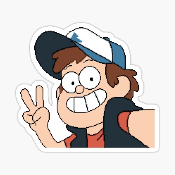 "Dipper pines" Sticker by pixelapixel | Redbubble