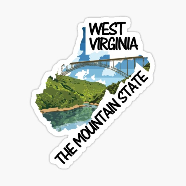 West Virginia Sticker Flower Car Decal Floral Mandala Decal West ...