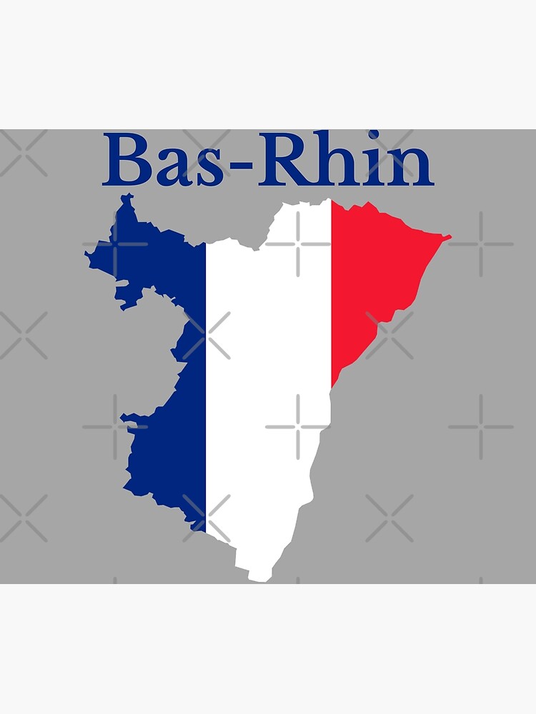 "Bas-Rhin Map, France, French Department" Greeting Card for Sale by ...