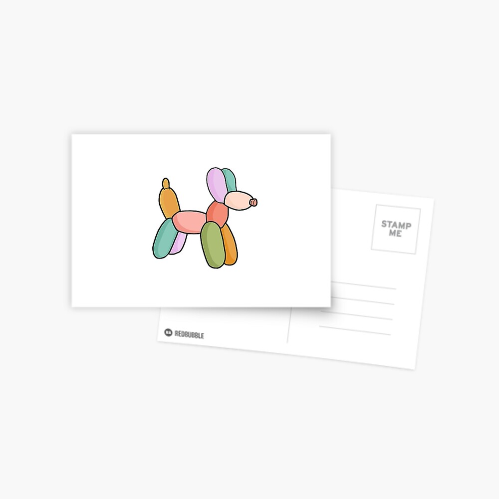 "Pastel Balloon Dog" Sticker for Sale by emtursch12 | Redbubble
