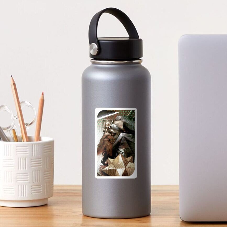 "Dragon Age Inquisition Male Dwarf Tarot card" Sticker by peachygoose ...