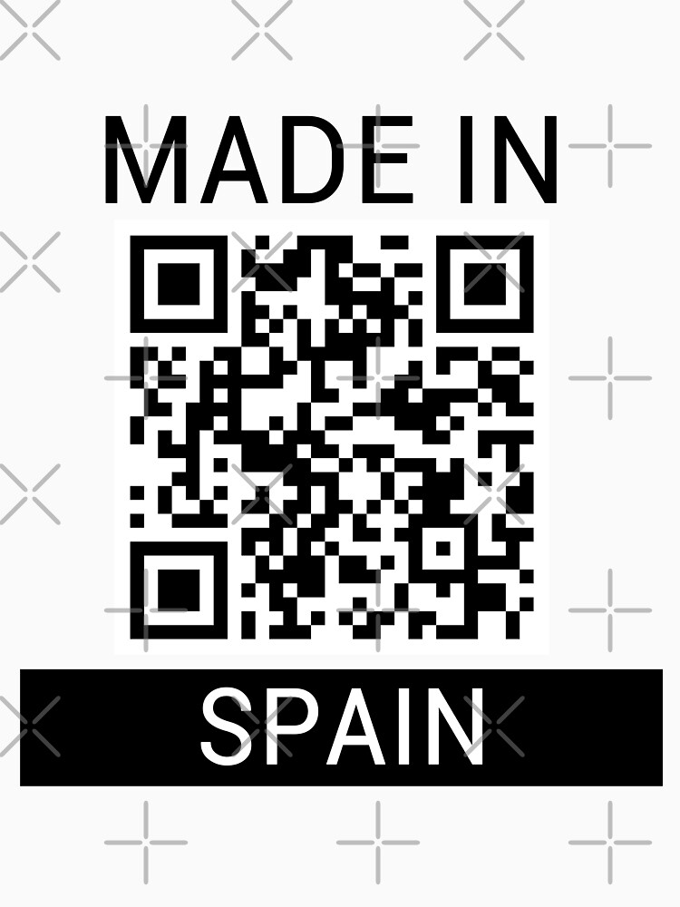 "Made in Spain with love qr code" T-shirt for Sale by ChamodSachintha ...