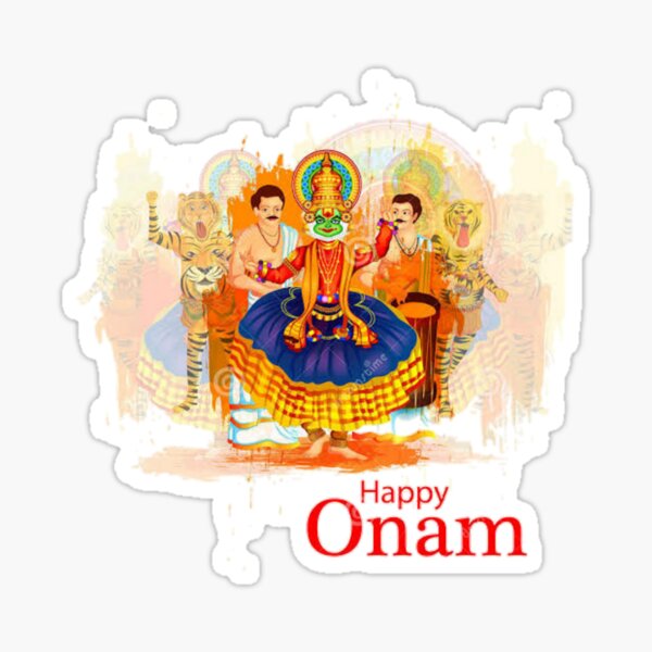 "Happy Onam festival elephant design" Sticker by Sovikgoswami | Redbubble