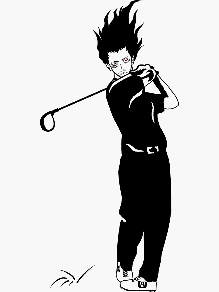 "Shota Aizawa Urban Golf Spoof" Sticker for Sale by musicalDeleria ...